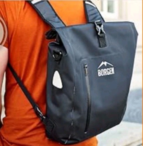 BORGEN 3in1 Bike Motorcycle Saddle Bag Shoulder Backpack Laptop Planner ...