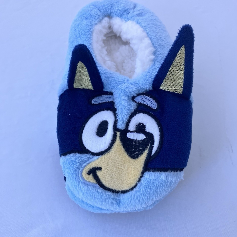 Bluey Snuggle Kids Plush slip on Slipper Socks - Unisex Child Toddler ...