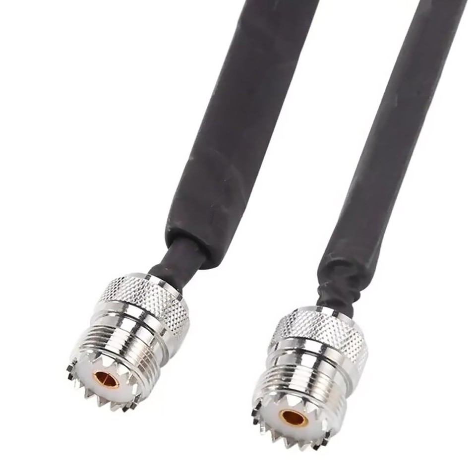 Door/Window Pass Through Flat Coaxial Coax Cable SO239 UHF Female To ...