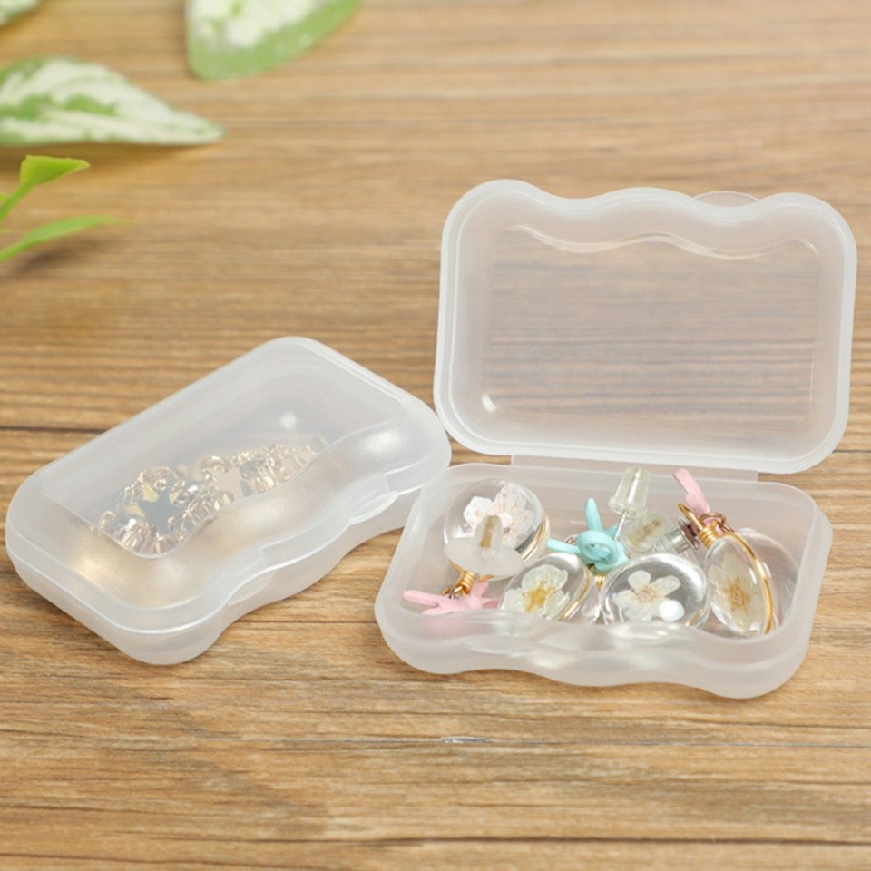 20 Pcs Mini Clear Plastic Jewelry Storage Boxes For Small Objects ...