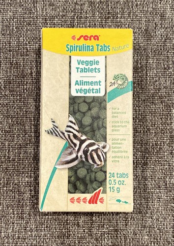 Sera Spirulina Tabs Nature 24 Tabs Veggie Tablets Marine or Freshwater ...