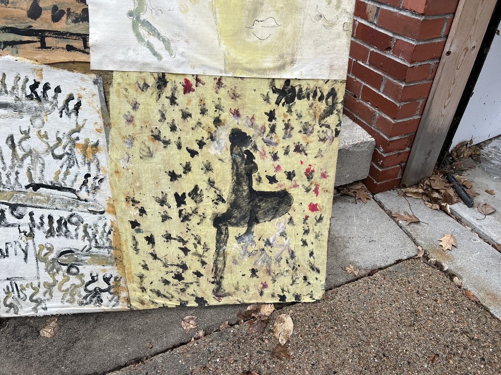 Purvis Young Large Original Painting Life In Overton Larry Clemons ...