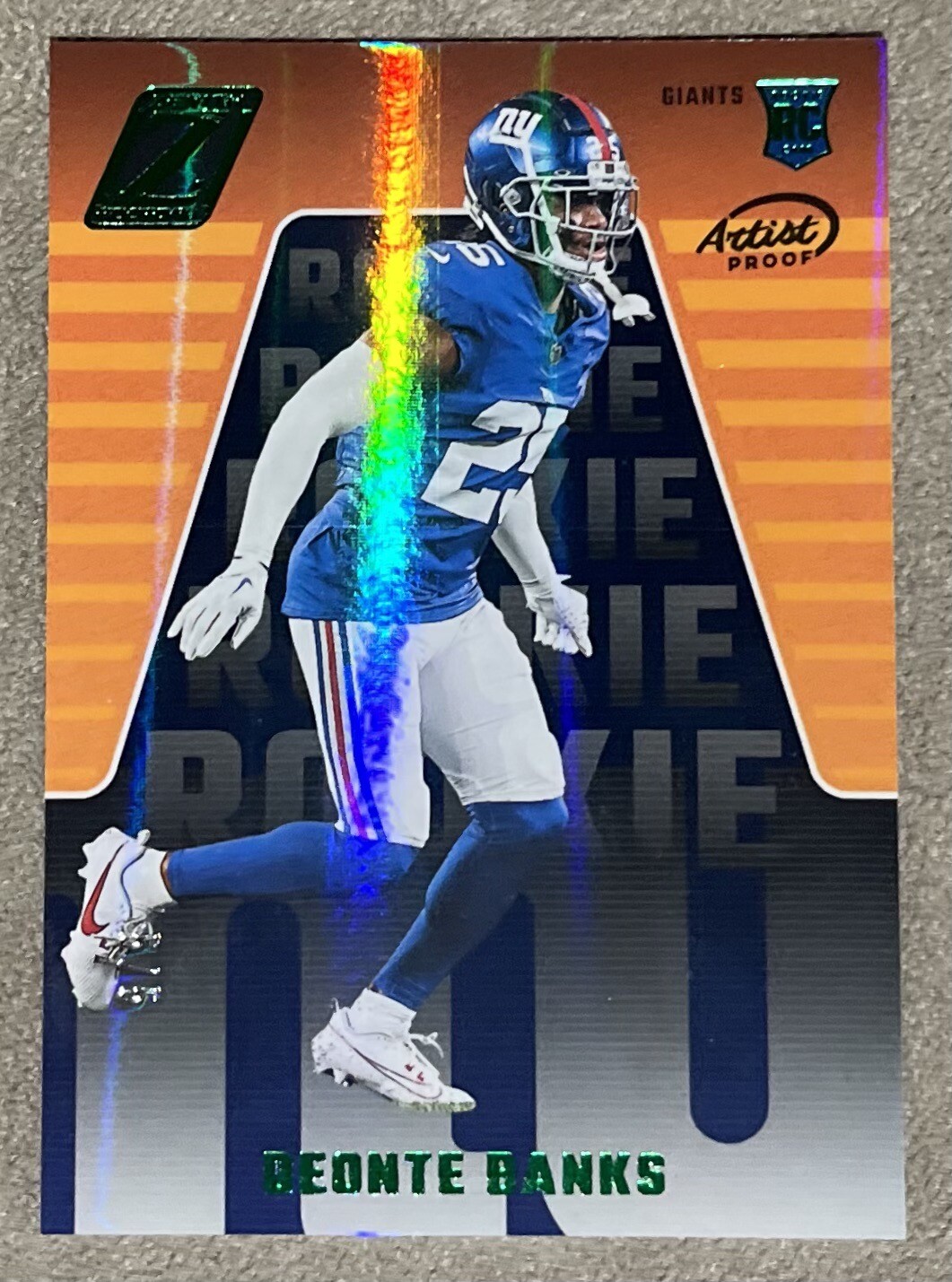 2023 Panini Zenith Deonte Banks RC Green Parallel #5/5 New York Giants ...