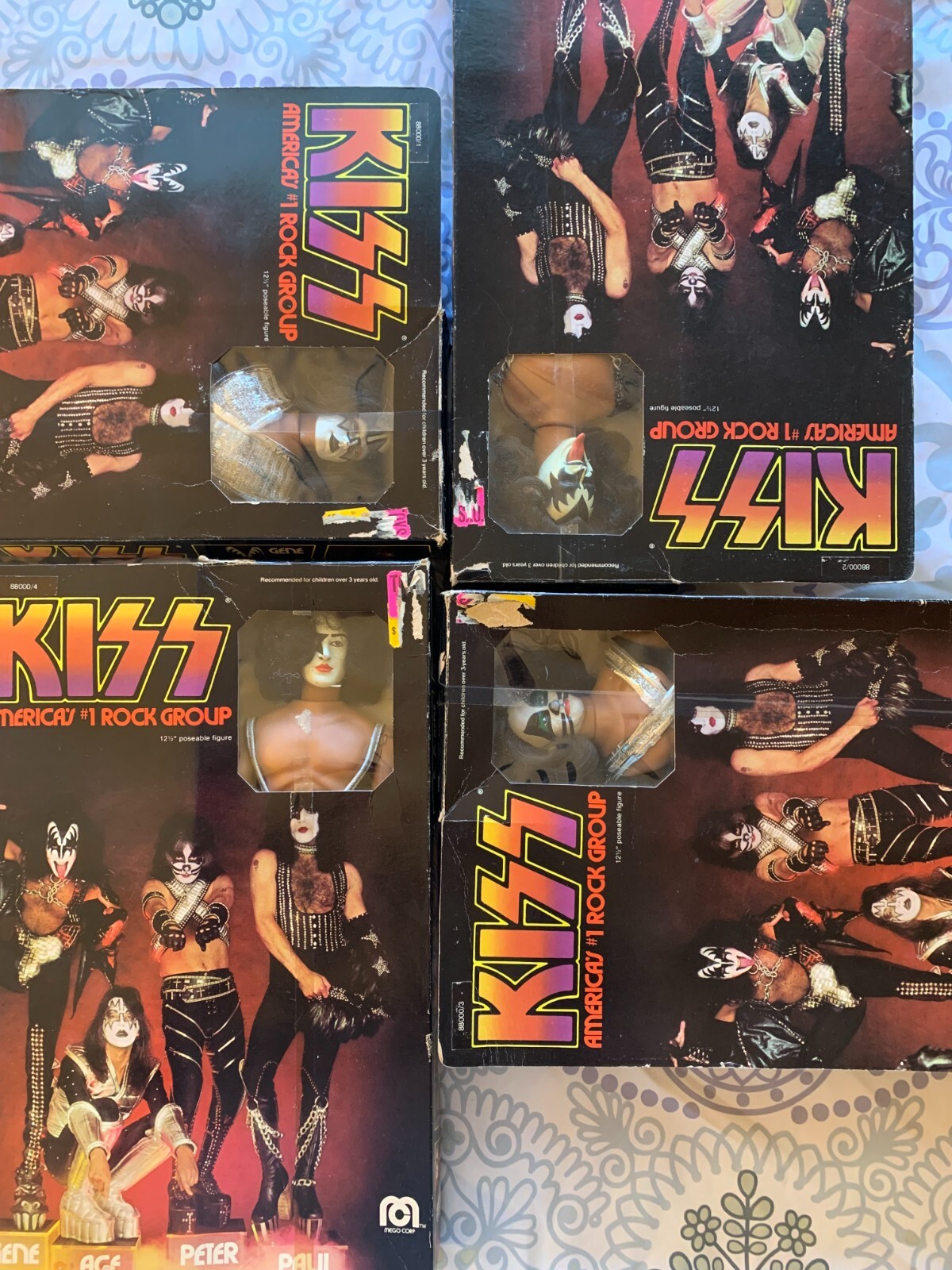 MINT 1978 MEGO KISS DOLLS -ORIGINAL FULL SET IN BOXES AUCOIN GENE PAUL ...