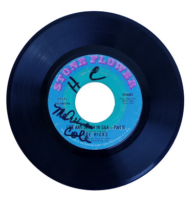 JOE HICKS 45 Life and Death in G&A STONE FLOWER Records Vinyl Free funk ...