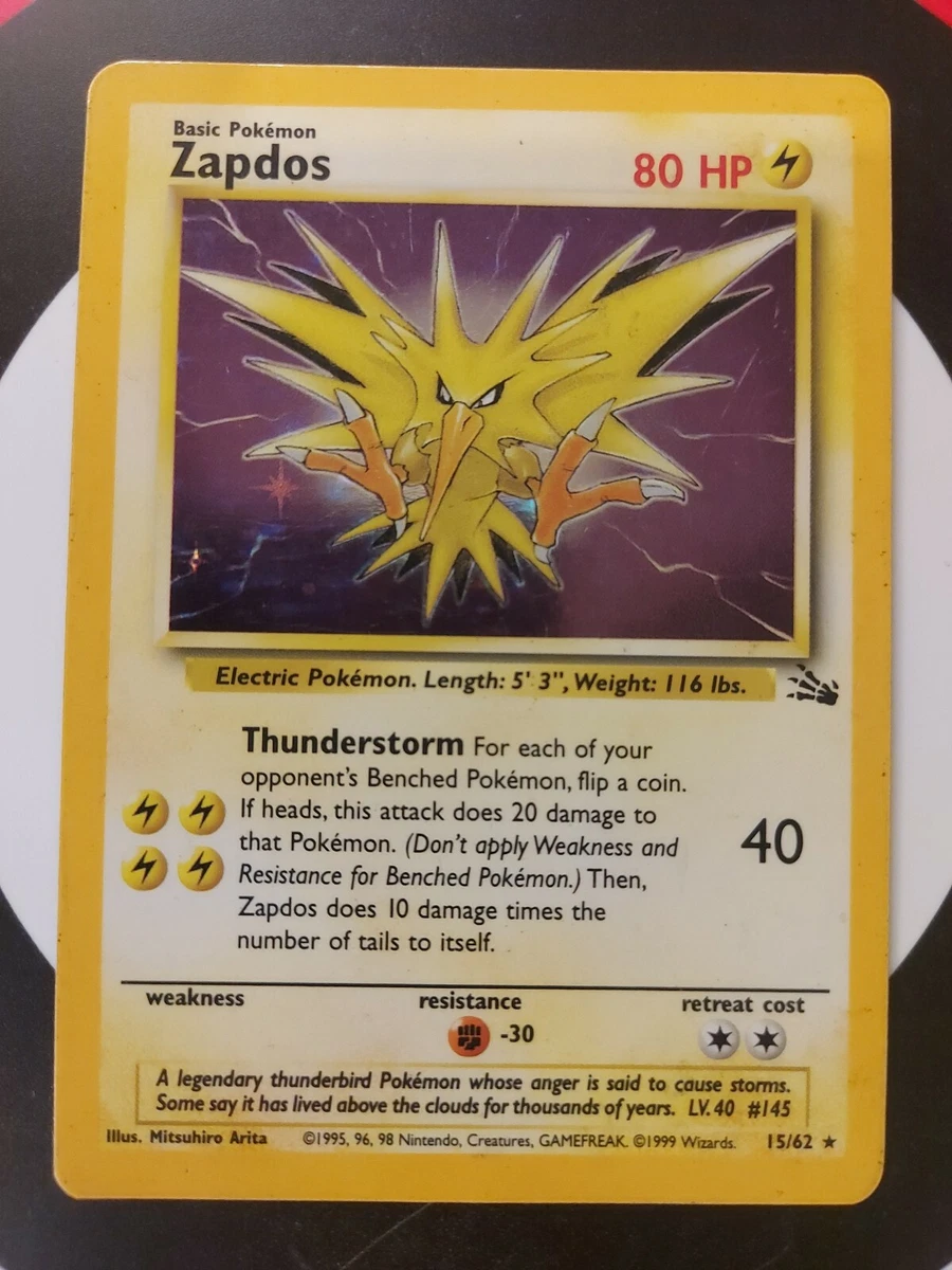 Shiny Zapdos Card
