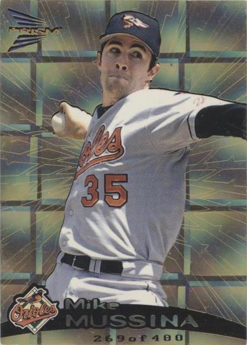 1999 Pacific Prism - Mike Mussina #19 Holographic Gold /480 for sale ...