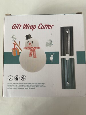2 Pack Gift Wrap Paper Cutter, Birthday & Christmas Roll Wrapping | eBay