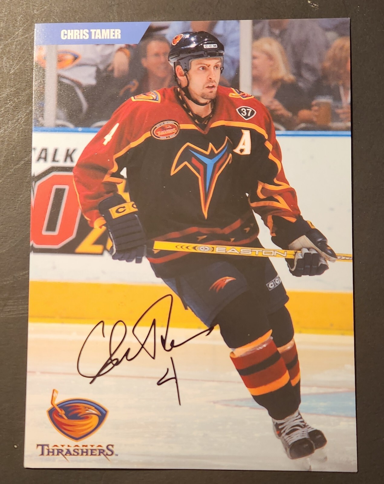 Chris Tamer Atlanta Thrashers Autographed 5X7 Photo | eBay