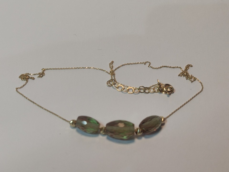 Diaspore Zultanite Csarite Color Change Pendant real 14K Gold necklace ...