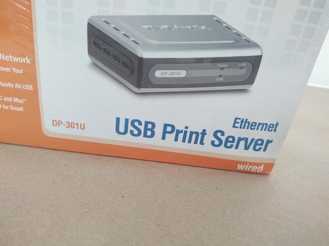 D-Link Fast Ethernet Dp-301u 10/100 USB LAN Print Server Rj45 for sale online | eBay