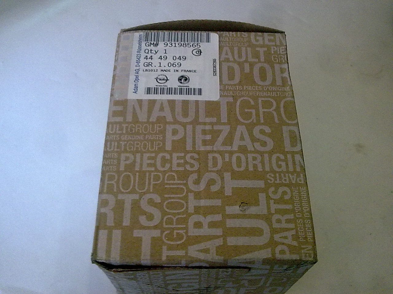 RENAULT VAUXHALL OPEL GENUINE VIVARO MOVANO WATER PUMP #93198565 ...