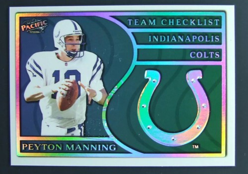 Peyton Manning 1999 Pacific Team Checklist Philly Sportsfest Show ...