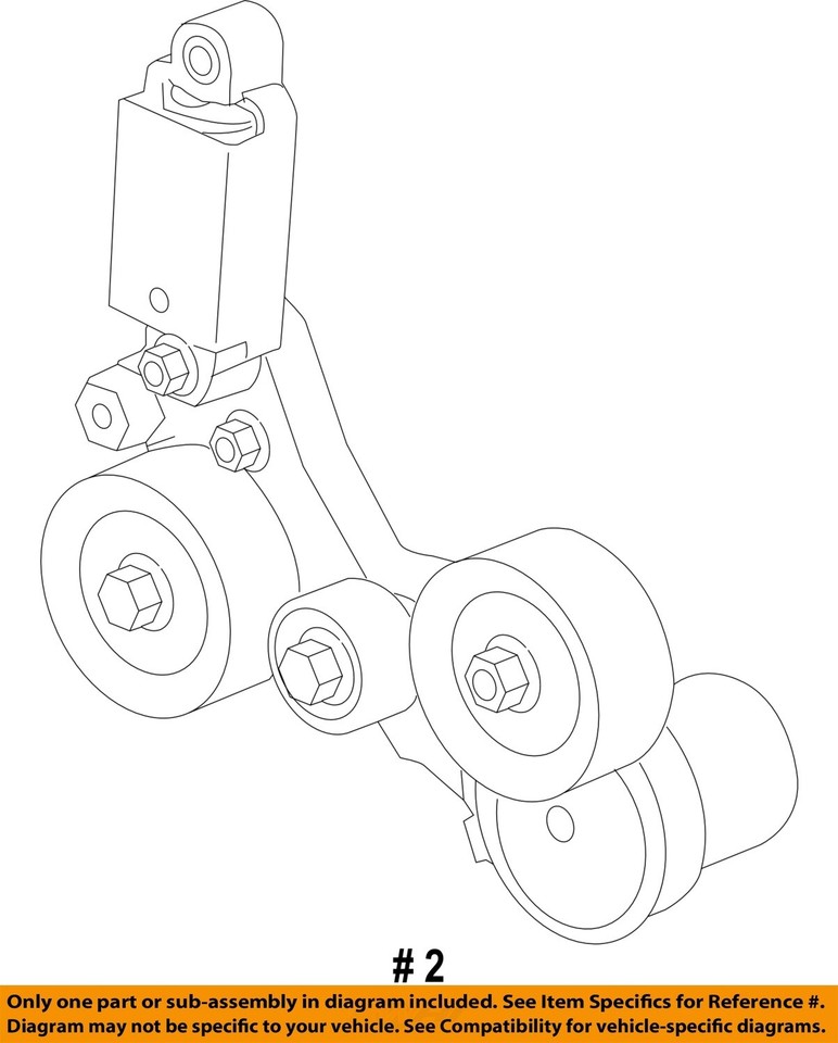 Buick GM OEM 2015 Regal-Serpentine Fan Belt Tensioner 12663047 | eBay