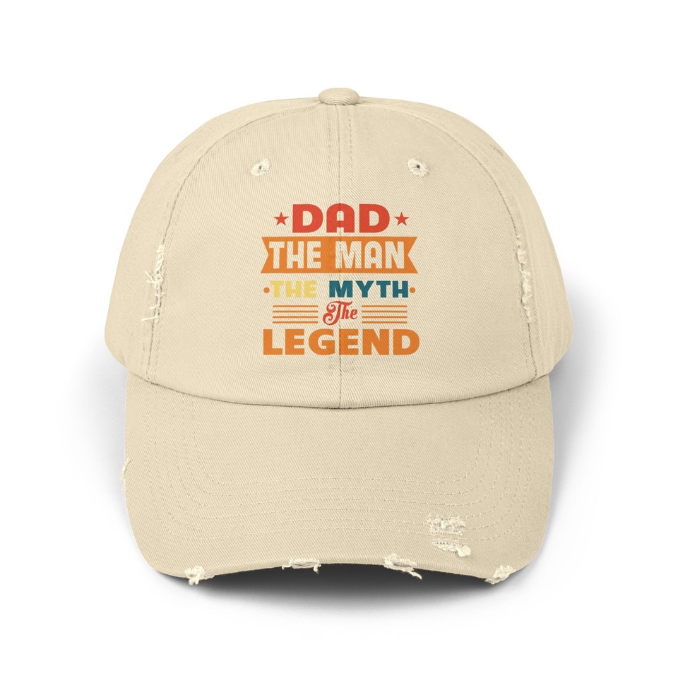 Dad Cap, Distressed Black Unisex Cap, Cool Gift for Dads, Casual Summer ...