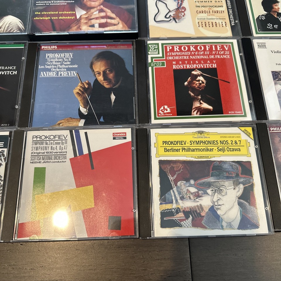 CD Lot Of 25 CDs Classical Music Orchestra Prokofiev, Mahler ...