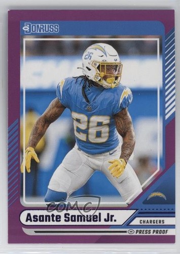 2024 Panini Donruss Purple Press Proof Asante Samuel Jr #226 | eBay