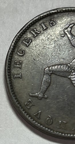 Isle of Man 1839 Queen Victoria Halfpenny Coin 1/2d Half Penny IOM Manx ...