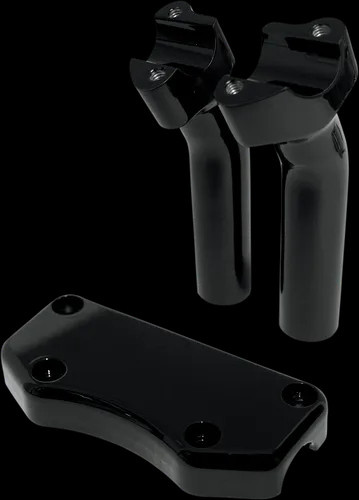 DS Gloss Black 5.5in Buffalo Pullback Handlebar Riser Top Clamp Kit for ...