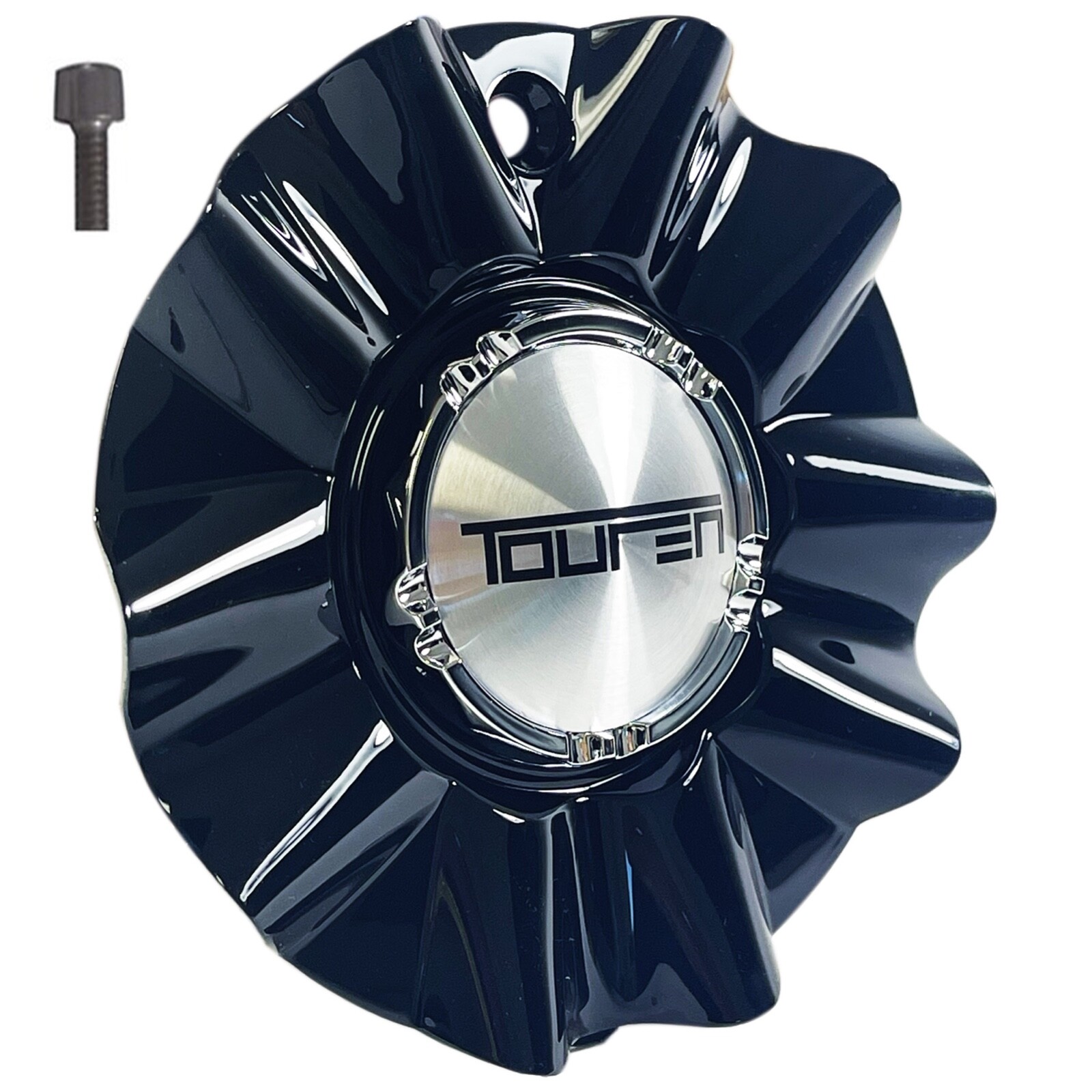 Touren Wheels Rim Center Hub Cap Gloss Black 3222 TR22 Wheels C10220-2 ...