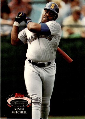 1992 Stadium Club Baseball Card Kevin Mitchell Seattle Mariners #765 | eBay