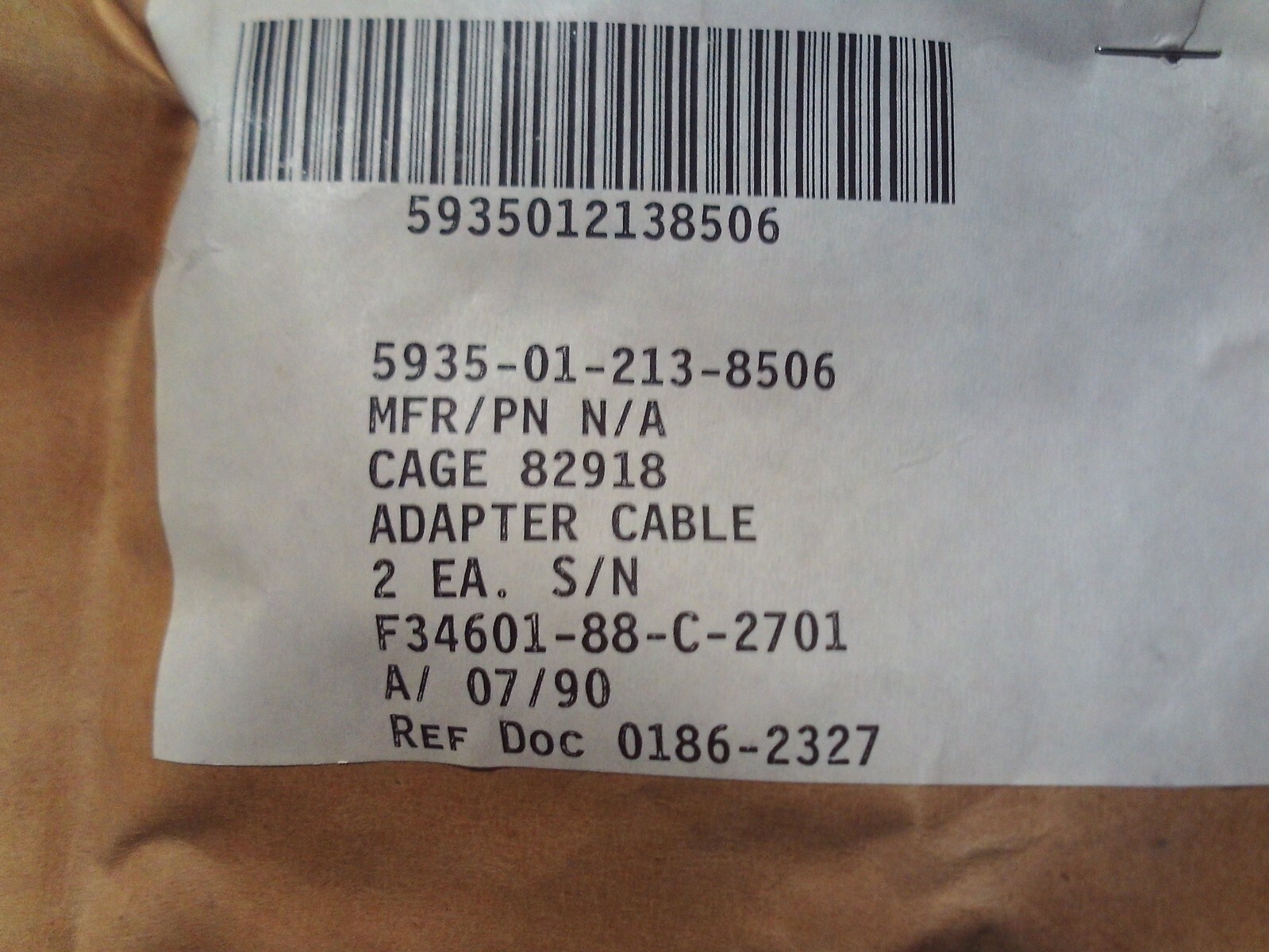 GLENAIR ADAPTER CONNECTOR G8720-184BN4N NSN: 5935-01-213-8506 ...