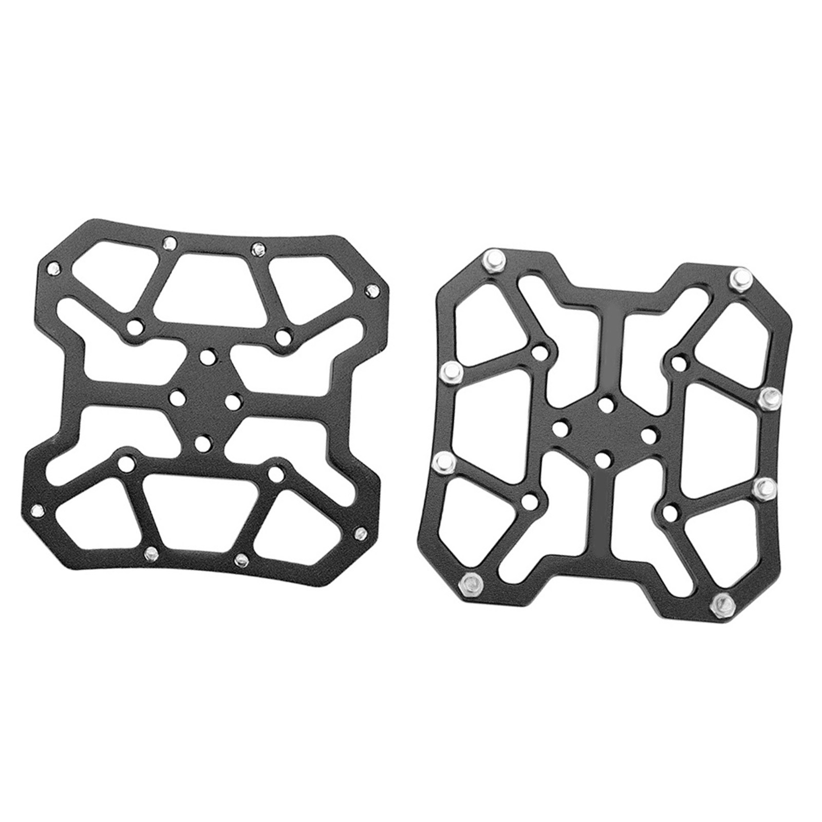 1 Pair Aluminum Alloy Bike Bicyle Clipless Pedal Platform Adapters For ...