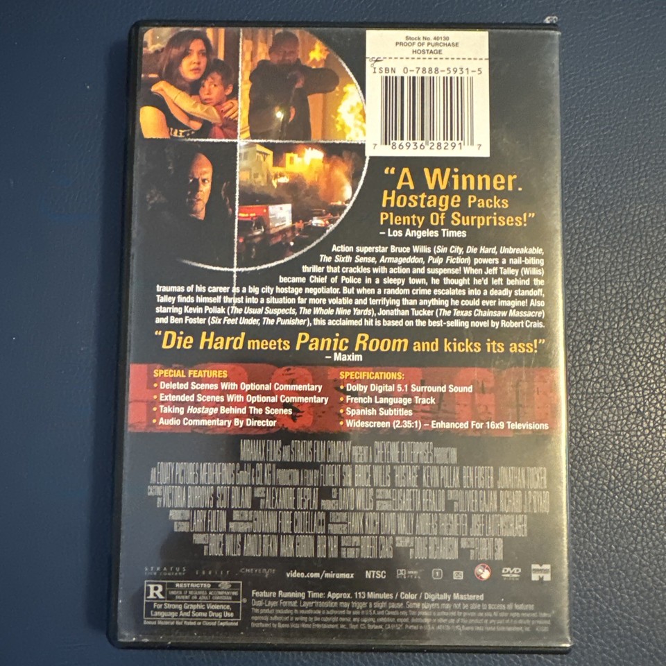 Hostage - DVD - Bruce Willis 31398143956| eBay