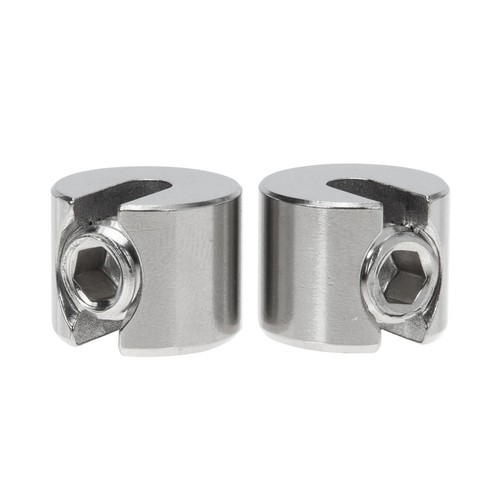 2 Pcs Wire Rope Chuck Slotted Fitting Steel Cable Fastener | eBay