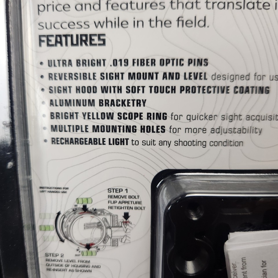 Trophy Ridge Ridgeline AS70 5 Pin Bow Sight Either Hand BRAND NEW ...