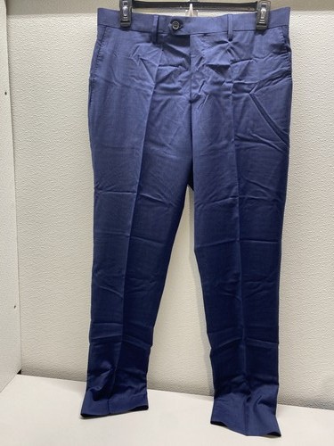 Banana Republic Mens Tailored Slim Fit Dress Pants Size 35R x 31 Navy ...