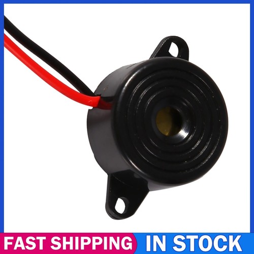 Piezo Electric Tone Buzzer Alarm 3-24V Continuous Sound 100mm Cable ...