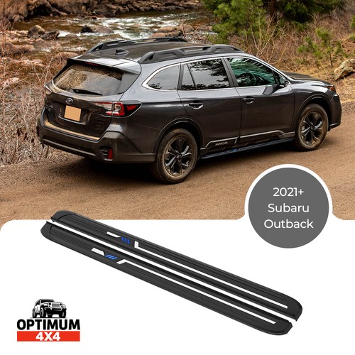 Alloy Black Side Steps Running Boards to suit Subaru Outback 2021 ...