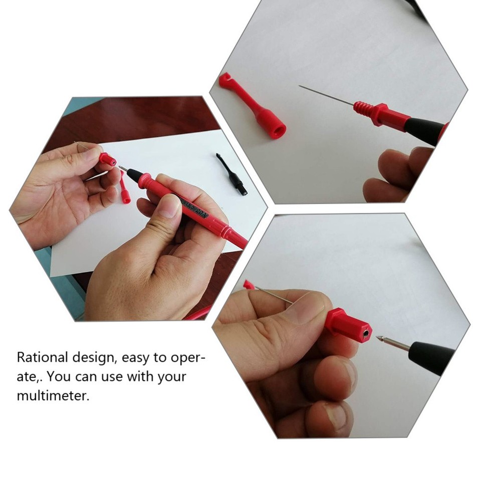 2Pcs Multimeter Test Needles Back Probe Kit for Non-destructive Cable ...