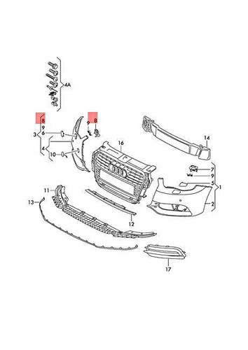 Genuine AUDI A1 8X1 8XA Hinge Bracket Right 8X0807564 | eBay