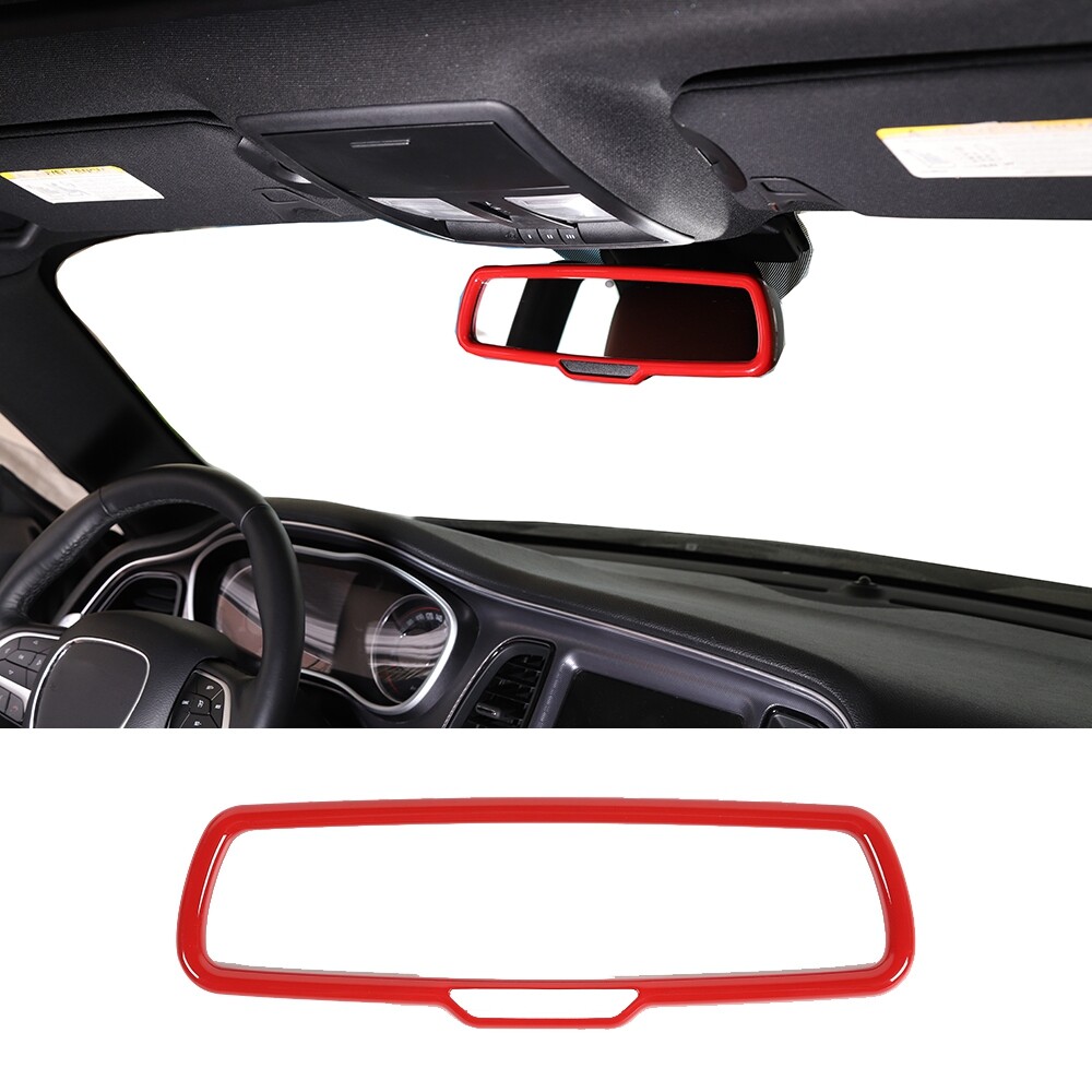 Rearview Mirror Frame Trim Cover Accessories For Dodge Challenger ...