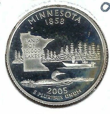 2005-S San Francisco Silver Proof Minnesota State 25C Quarter Coin! | eBay