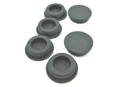 1 1/4" Rubber Hole Plug 1 1/2" OD Push In Compression Stem Thick Panel ...