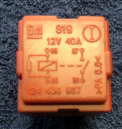 Vauxhall Engine Management Multi-Use 4-Pin Red Relay GM 24438887 ...