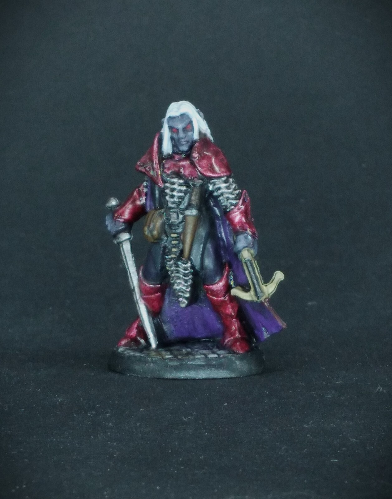 Reaper Metal Miniature Dark Elf Male Warrior Drow Ranger Painted | eBay