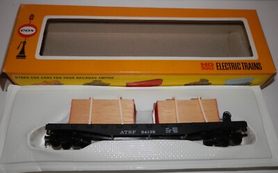 Vintage Cox HO Scale ATSF 94138 Flat Car with 2 Lumber Loads #6152-1 ...