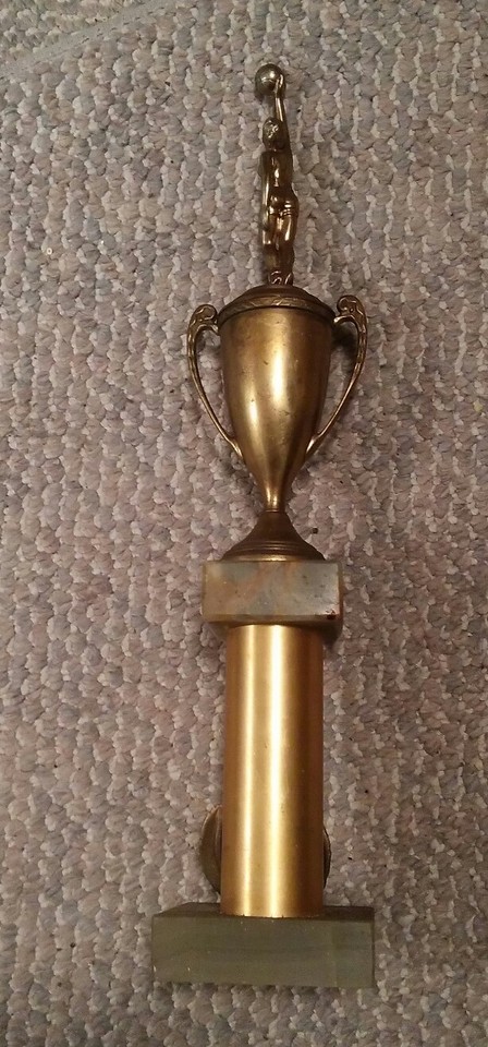000 Rare Vintage 1956 Women's YMCA Champs Volleyball BAsketball Trophy ...