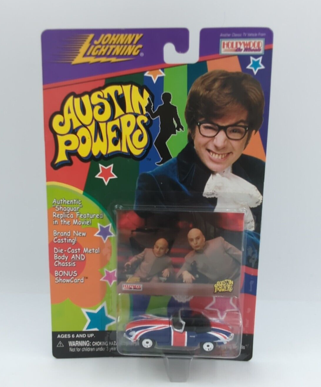 Johnny Lightning Austin Powers Shaguar Die Cast Car Show Card Lot Of 2 ...