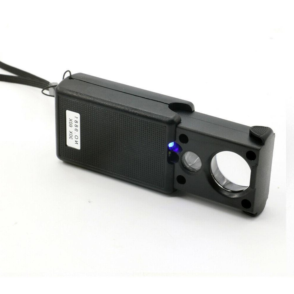 Durable 30X 21mm Jeweller's Eye Loupe with LED Light for Easy ...