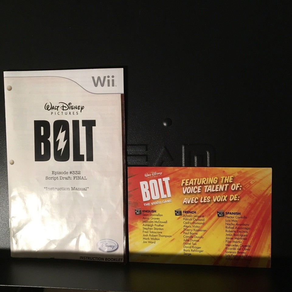 Bolt (Nintendo Wii, 2008) complete in box Disney 712725005221| eBay