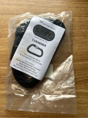 SMC Carabiner CrossOver Dual-Lock Black NEW in Package | eBay
