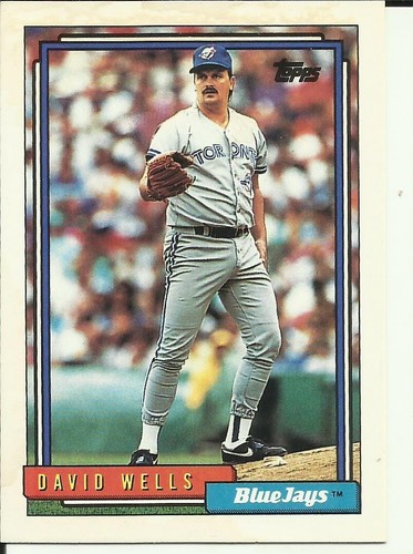 1992 TOPPS Baseball Card #54 David Wells BLUE JAYS (WD54-1) | eBay