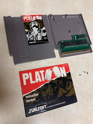 Platoon Nintendo NES Cartridge with Manual 45496630140| eBay