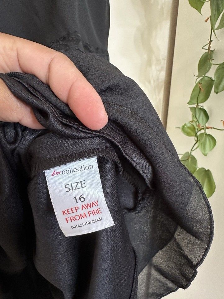 BM Collections Lined Midi Tiered Accent Skirt Gothic Emo Steampunk ...