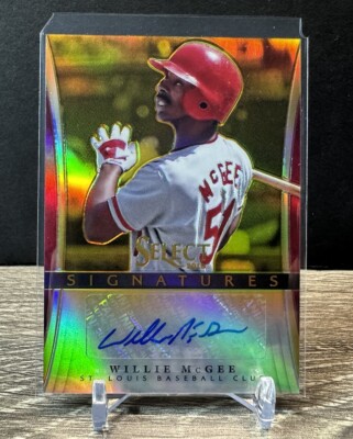 2013 Panini Select Signatures GOLD Prizm Autograph Willie McGee 2/10 ...